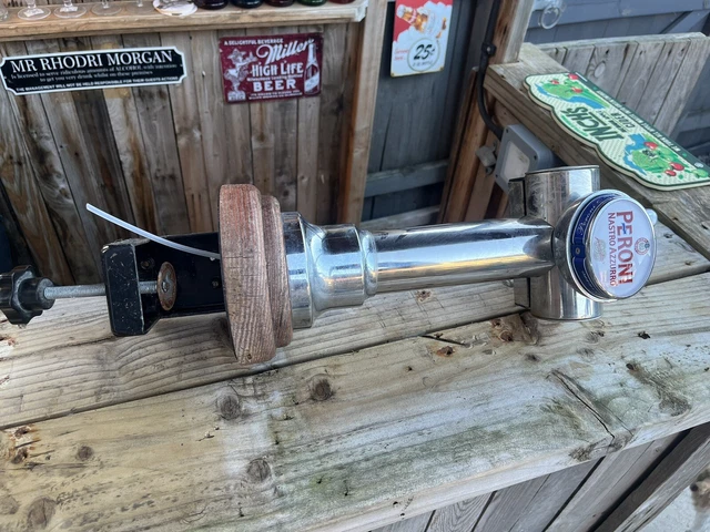 PERONI NASTRO AZZURO Beer Pump Font Beer Pump Man Cave Pub Bar £32.00 ...