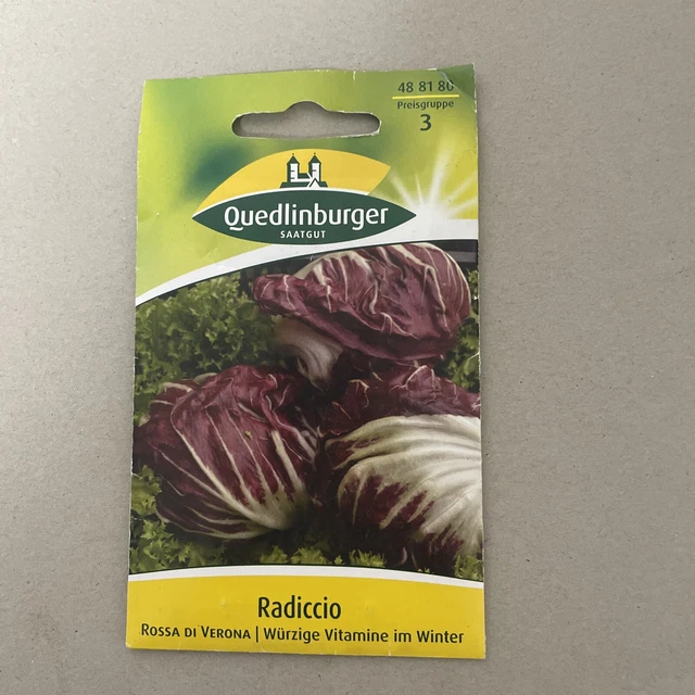 SAMEN RADICCIO | Würzige Vitamine im Winter | ca 500 Pflanzen EUR 1,50 ...