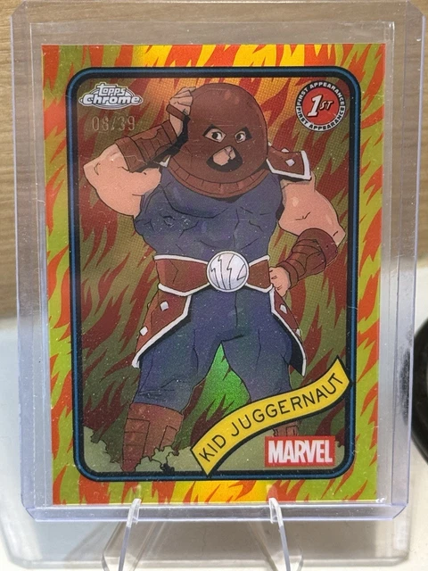TIPPS MARVEL CHROME 2025 Kid Juggernaut /39 Fire Refractor First ...