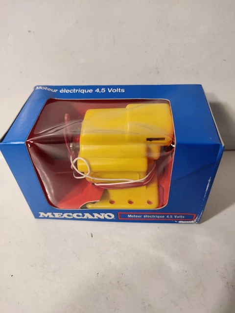 RARE MECCANO REF 227 Moteur Electrique De 4.5 Volt Motor Neuf Scelle ...