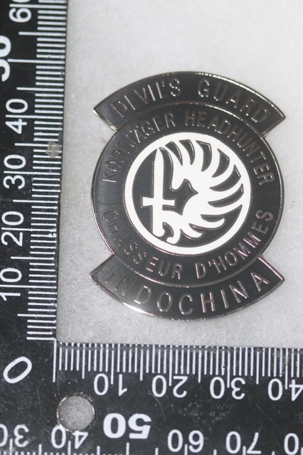 FRENCH FOREIGN LEGION Mercenary Devil's Guard Indochina Breast Badge ...