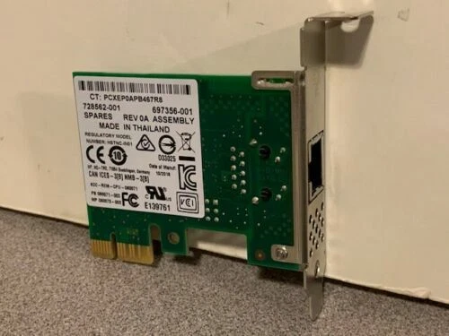 HP INTEL LOW Profile Network Card HSTNC-IN01 728562-001 697356-001 £1. ...