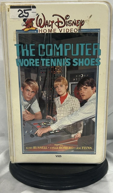 THE COMPUTER WORE Tennis Shoes VHS Disney (Clamshell Case) Kurt Russell ...