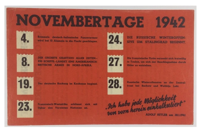 ORIGINAL WW2 BRITISH Air Drop Leaflet. - Code G.66. - 1942. - Churchill ...