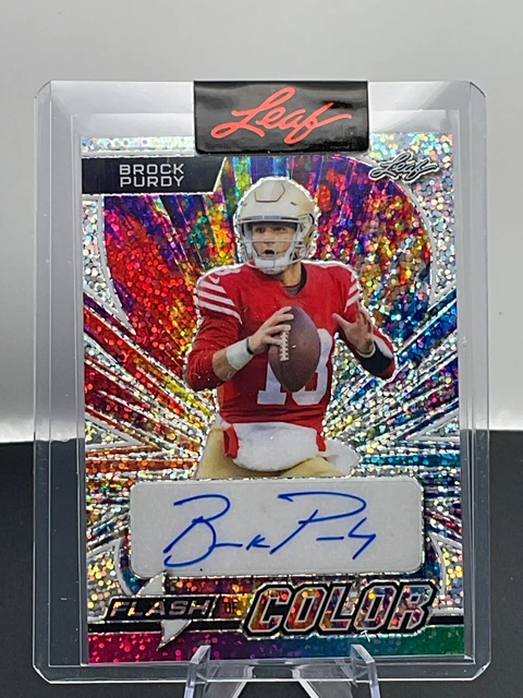 BROCK PURDY AUTO 1/3 - 2023 Leaf Flash Whatnot Exclusif - Flash of ...