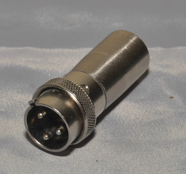 SHURE 3-PIN MICROPHONE Cable Adapter Amphenol 91-MC3M to XLR Male ...