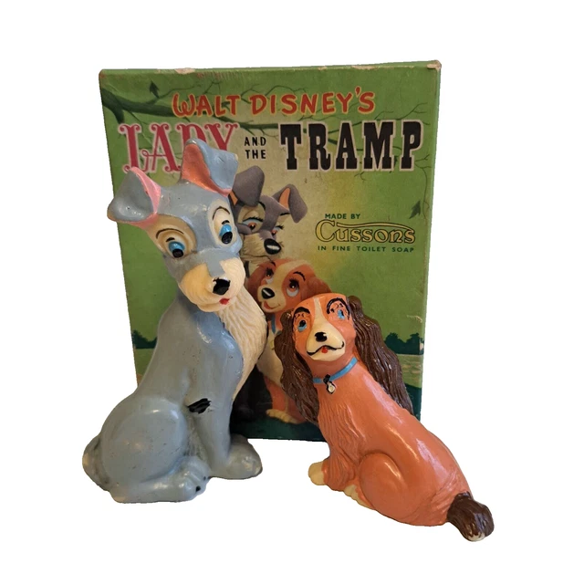 VINTAGE 1950S CUSSONS Walt Disneys lady And The Tramp Soap Original Box ...