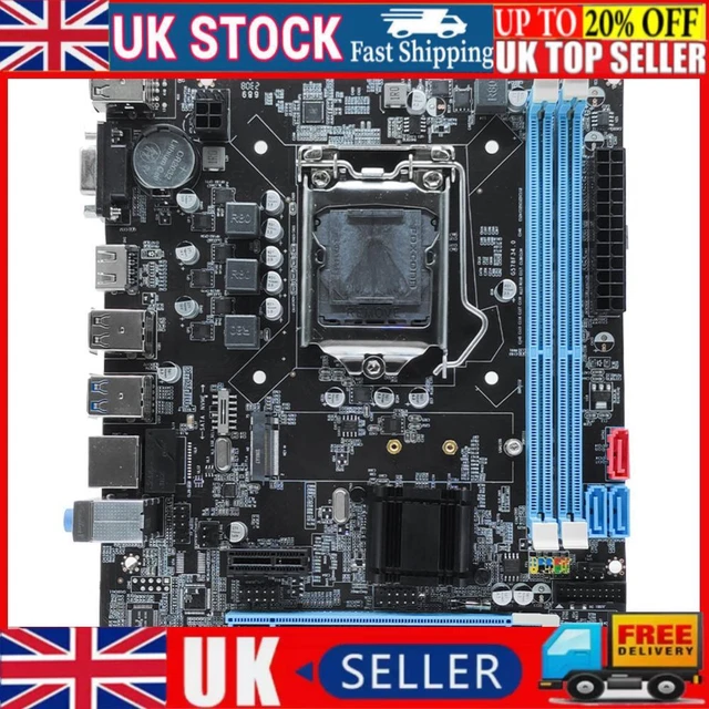 B75 PC MAIN Board PCI Express X16 X1 Slot 16GB Micro-ATX Desktops ...