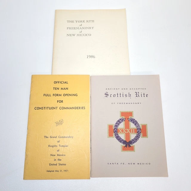 FREEMASONRY SCOTTISH RITE Knights Templar Full Ten Constituent ...