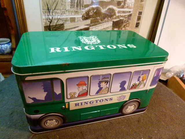 RINGTONS TEA, GREEN Bus, Sweets/biscuits tin £11.88 - PicClick UK