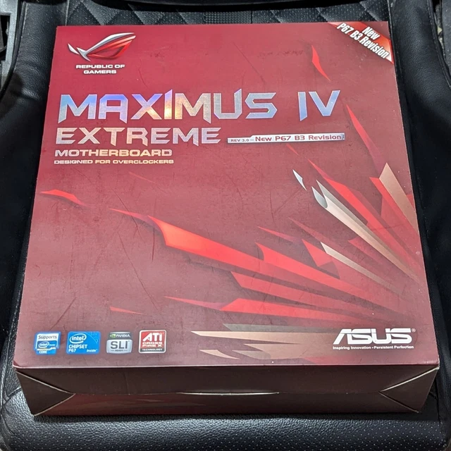 ASUS MAXIMUS IV EXTREME Motherboard, BOX And Accessories, Used - Very ...