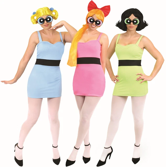 THE POWERPUFF GIRLS Costume Official Licensed Cartoon Network Womens ...
