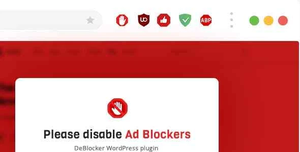 DEBLOCKER ANTI ADBLOCK for WordPress - for WordPress - GPL £9.99 - PicClick UK