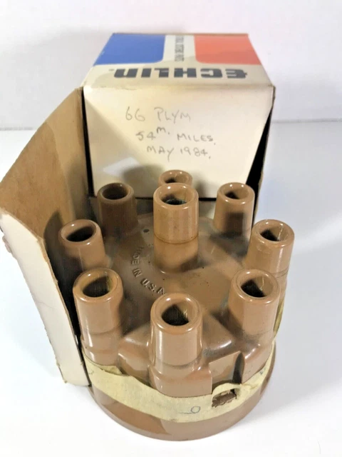 VINTAGE BROWN DISTRIBUTOR Cap 1960's Plymouth Made in USA Old Car ...