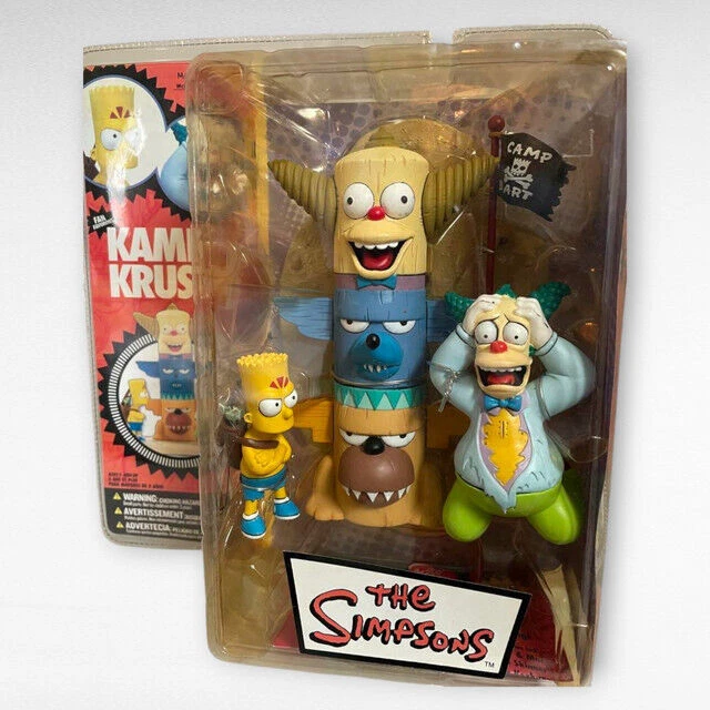 SIMPSONS BART KRUSTY the Clown Vintage Figure - Sun-Faded Collectible £ ...