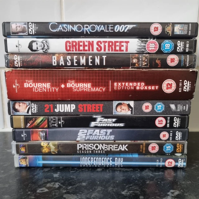 ACTION COMEDY DVD Bundle Joblot 10 x DVDs Prison Break Green Street ...