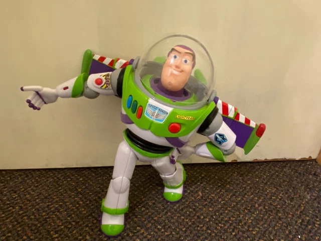 THINKWAY TOYS BUZZ Lightyear 12" Talking Sound Disney Pixar Toy - Sound ...