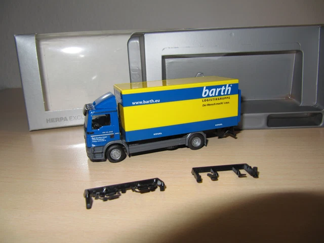 HERPA MAN TG M Koffer Lkw "barth" EUR 19,50 - PicClick DE