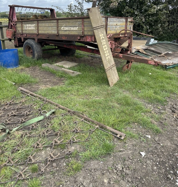 KRONE OPTIMAT MANURE Spreader Trailer Single Axle £516.70 - PicClick UK