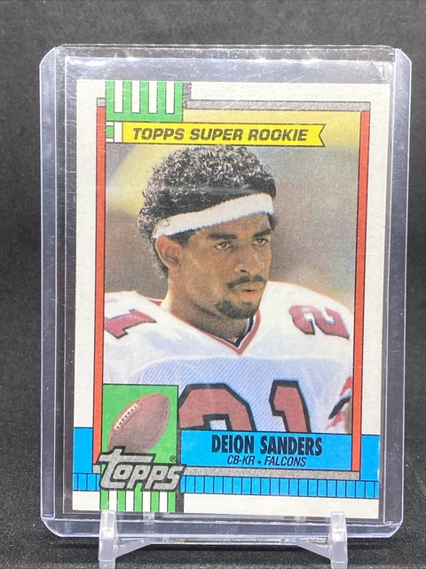 1990 TOPPS - #469 Deion Sanders Super Rookie Atlanta Falcons Coach ...