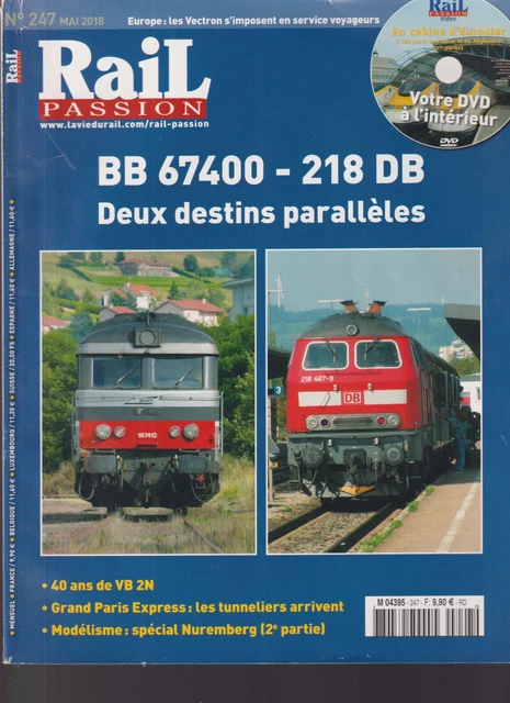 * RAIL PASSION N°247 Bb 67400 - 218 Db / 40 Ans Vb 2N / Grand Paris Express EUR 6,00 - PicClick FR