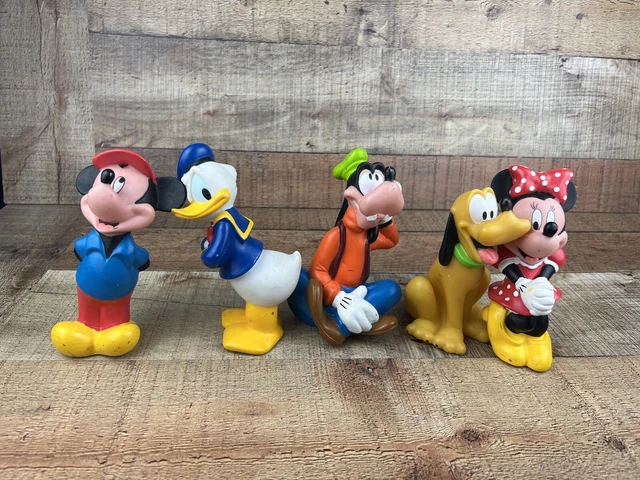 Disney Mickey Mouse Minnie Pluto Goofy And Donald Duck Bath Toys 0171