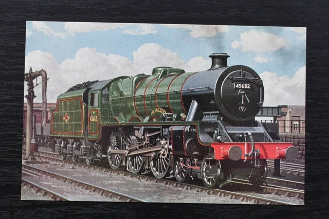 POSTCARD BRITISH RAILWAY (ex LMS) Train Locomotive No. 45682 "Trafalgar ...