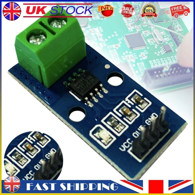 ACS712 HIGH EFFICIENT Hall Current Sensor Module Detector DC5V for ...