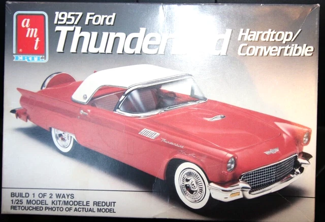 AMT ERTL 1957 FORD THUNDERBIRD HARDTOP / CONVERTIBLE 1/25 scale car ...