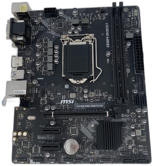 MSI H310M PRO-VDH PLUS Motherboard With IO Shield £29.95 - PicClick UK