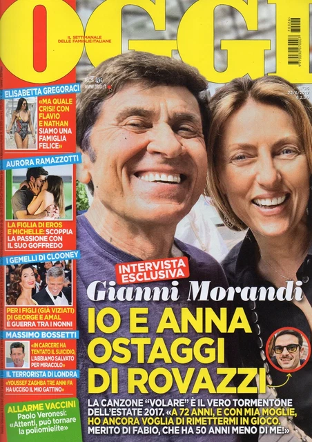 OGGI 2017 26.GIANNI Morandi,Ivanka Trump,Elisabetta Gregoraci,Matilde ...