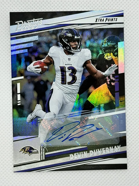2022 PRESTIGE FOOTBALL Xtra Points Auto Devin Duvernay Baltimore Ravens ...