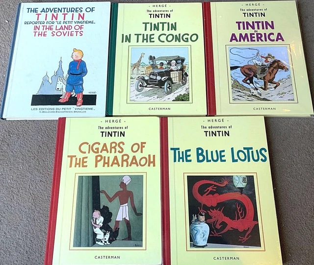 RARE B&W FACSIMILE 1st Edition Tintin Books: English 1989-06 BUY ...