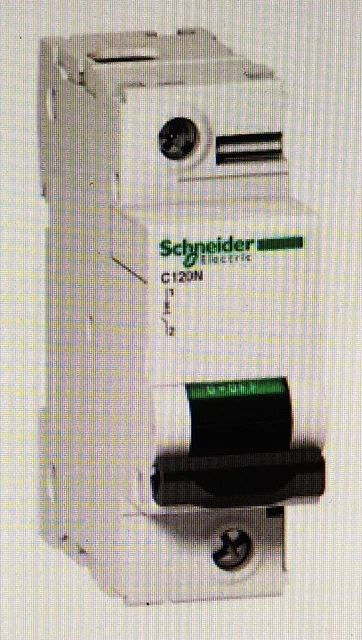 SCHNEIDER C120 MINIATURE CIRCUIT BREAKER 1Pole 415V AC C-Trip Curve ...