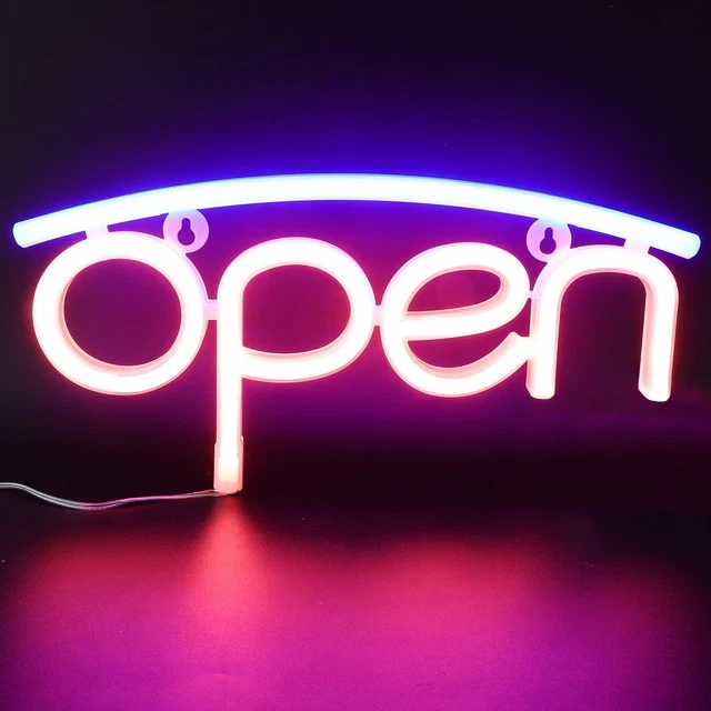LED OPEN SIGN Neon Open Sign for Restaurant Festival Party Layout £20. ...