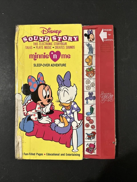 VINTAGE GOLDEN SOUND Story Book Disney Minnie ‘n Me Sleep-Over Adv ...