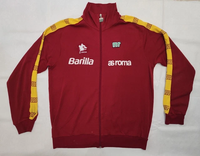 MAGLIA TUTA CALCIO Ennerre Vintage Football Shirt As Roma 89/90 Barilla ...