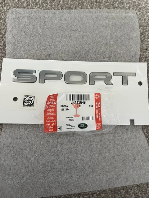 GENUINE RANGE ROVER SPORT REAR BADGE Boot Emblem 2013+ L494 TD V8 HSE ...