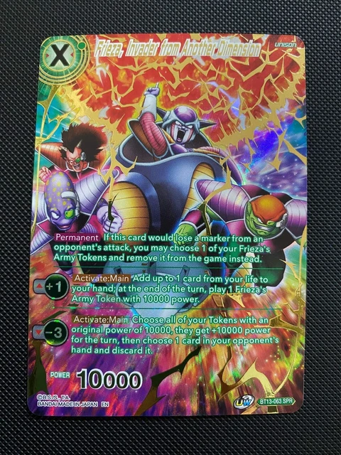 FRIEZA, INVADER FROM Another Dimension BT13-063 SPR $7.00 - PicClick AU