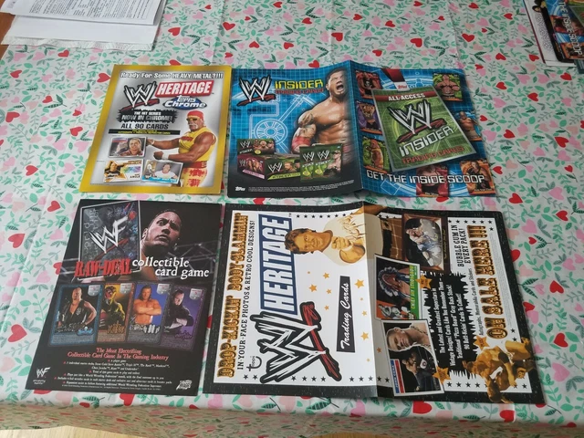 WWF - PROMO Sell Sheet (For Trading Cards) - 4 different $12.00 - PicClick