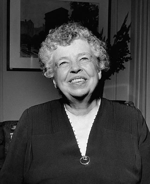 ELEANOR ROOSEVELT SMILING - Eleanor Roosevelt , wife of FDR. H - 1953 ...