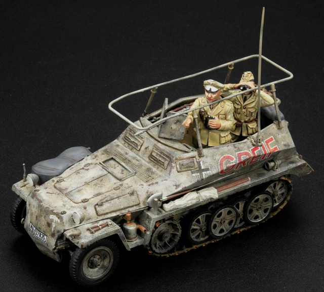 1/32 AIRFIX SDKFZ 250/3 Rommel Command Vehicle with 3 Figures - Built ...