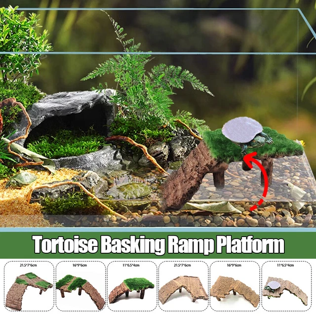 TORTOISE BASKING RAMP Step Reptile Resting Terrace Platform Decoration ...