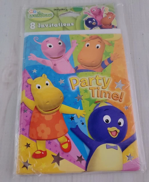 THE BACKYARDIGANS NICK Jr Birthday Invitations Cards Party Time! (2 ...
