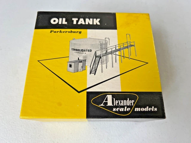ALEXANDER MODELS #7443 HO Scale 2000 Barrel Oil Tank & Rack Craftsman ...