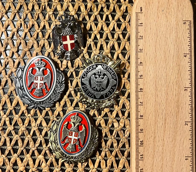 SERBIAN PARAMILITARY UNITS badge 4 pieces period 90’s (66.) $59.00 ...