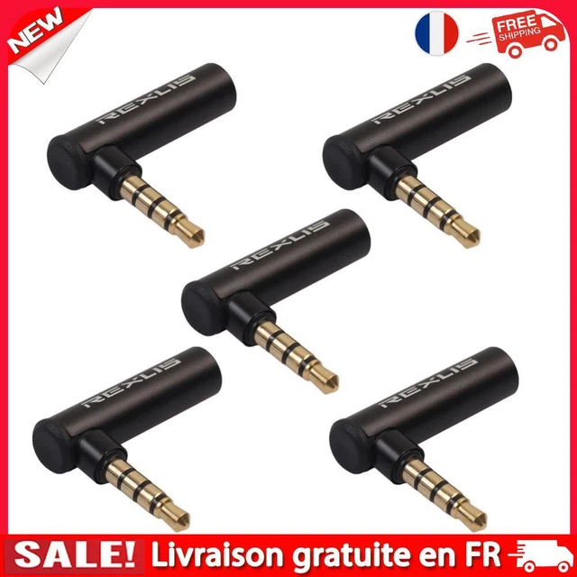 90 DEGREE RIGHT Angled 3.5mm Male to Female Adapter Connector Plug ... 90 DEGREE RIGHT Angled 3.5mm Male to Female Adapter Connector Plug ...