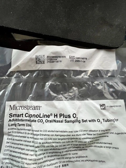 10~MICROSTREAM SMART CAPNOLINE H+O2 Adult/Int Co2 Oral/Nasal Sampling ...