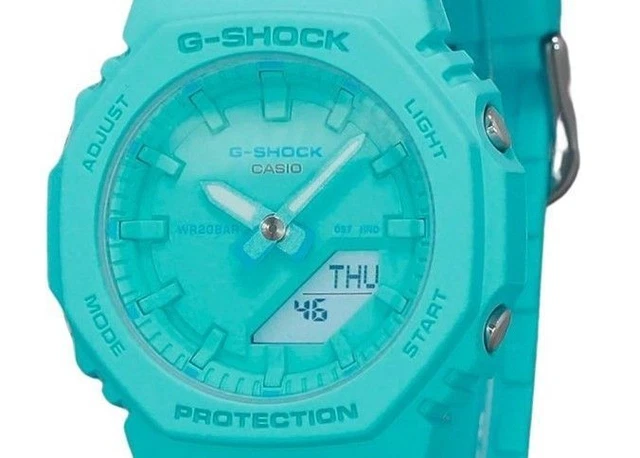 MONTRE FEMME CASIO G-Shock minuterie d'alarme turquoise GMA-P2100-2A ...