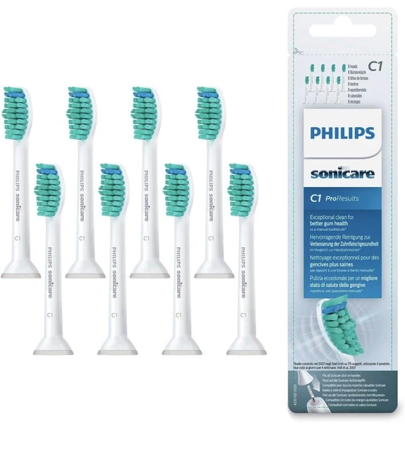 PHILIPS SONICARE C1 ProResults Standard Aufsteckbürste 8 Pack HX6012 ...